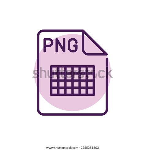 Png File Color Line Icon Format Stock Vector Royalty Free 2265381803 Shutterstock