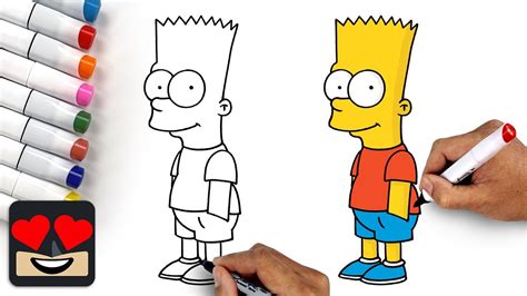 How To Draw Bart Simpson For Beginners NBKomputer