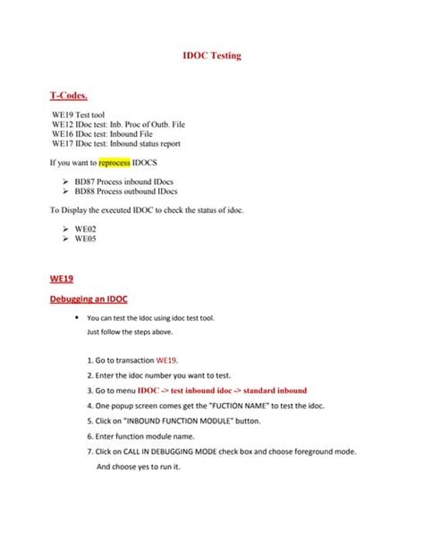 Sap Idoc Overview And Outbound Idoc Pptx