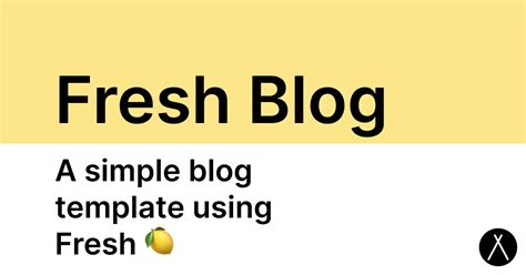 GitHub Treefarmstudio Fresh Blog A Minimal Blog Template Using The Fresh Framework For Deno