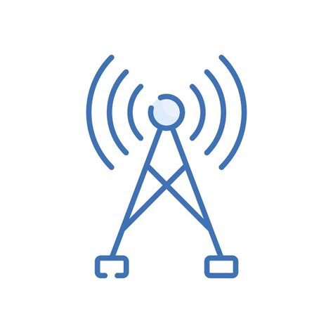 Wireless Communication Blue Icon Vector Illustration Eps 10 17308561 Vector Art At Vecteezy