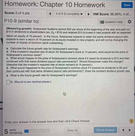 Solved Homework Chapter 10 Homework Save Score 0 Of 4 Pts