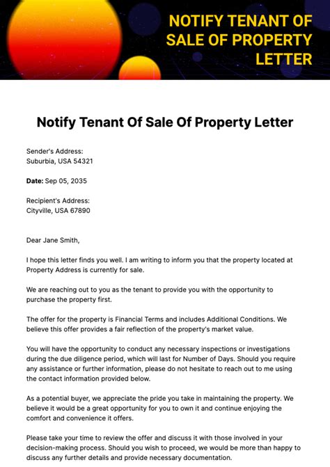 Free Property Letter Templates And Examples Edit Online And Download