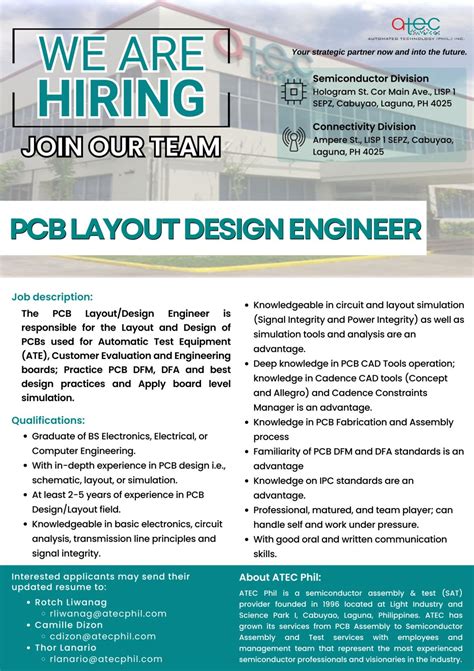 Atec Phil Automated Technology Phil Inc On Linkedin Jobopening