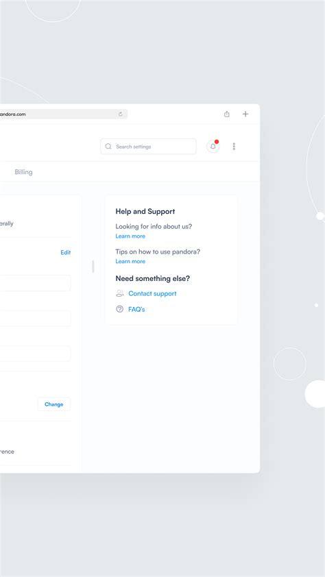 Saas Settings Page Behance