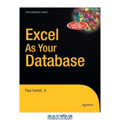 دانلود کتاب excel as your database بلیان
