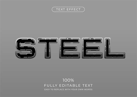 Engraving Metal Text Effect Graphic By Danhoodstock · Creative Fabrica