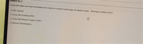 solved question no 5a web form takes user input and