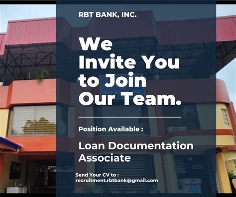 Rbt Were Hiring Position Loan Documentation Associate Location