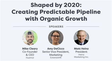 Webinar Shaped By 2020 Creating Predictable Pipeline With Organic