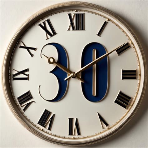 Modern 30 Minute Countdown Timer Premium Ai Generated Image