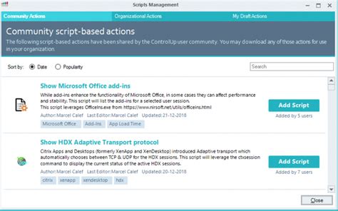 How To Use And Create Your Own Controlup Script Based Actions