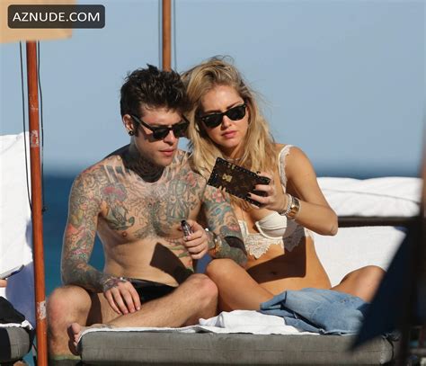 Chiara Ferragni Nipple Slip While On The Beach In Miami AZNude