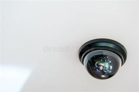 Modern Video Surveillance Cameras With Remote Internet Access Inside The Store Security Systems