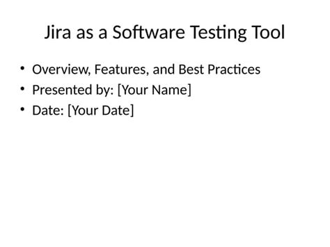 Jiraasasoftwaretestingtool1234pptx