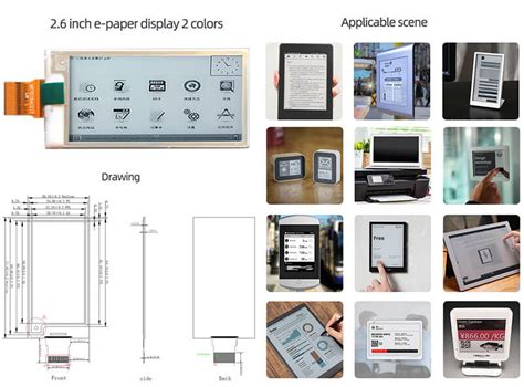 Inch Eink Electronic Ink Screen X Spi Electronic Paper Display Module YOURITECH