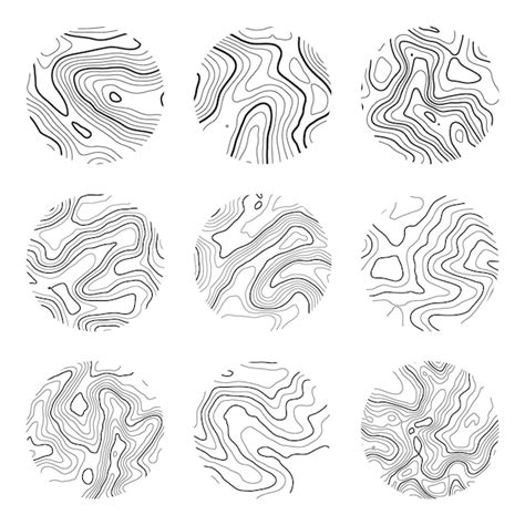 Premium Vector Topographic Map With Contour Lines Geographic Terrain