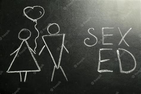 Pizarra Escolar Con Texto Sex Ed Foto Premium