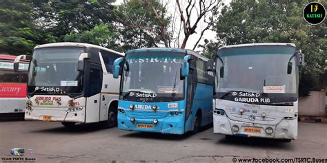 Tsrtc Buses Good Morning With Garuda Plus Buses Resting