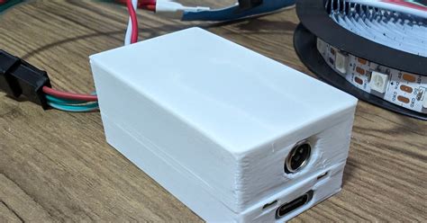 Minimal Esp32 Case With Dc Connector For Wled By Deimosfr Download Free Stl Model