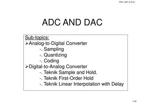 PPT ADC AND DAC PowerPoint Presentation Free Download ID 4320172