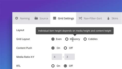 Tool Tips Essential Grid Wordpress Gallery Plugin