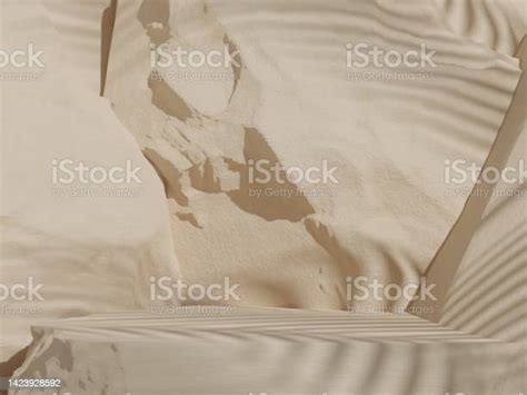 잎 그림자가있는 프리미엄 연단 디스플레이 화장품 또는 미용 제품 프로모션 모형 자연석 계단 받침대 트렌디 한 미니멀리스트 배너 3d 렌더링 일러스트레이션 0명에 대한 스톡