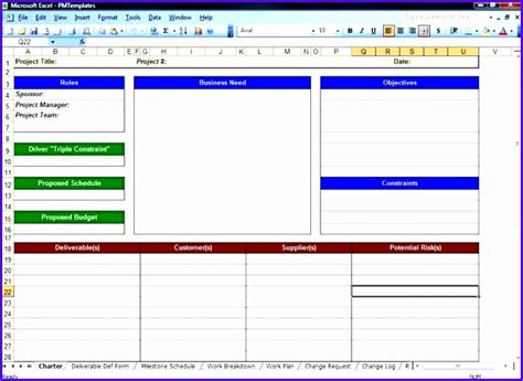 8 Excel Project Plan Template Free Excel Templates Excel Templates