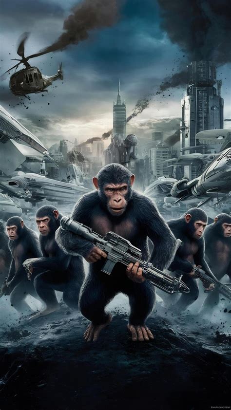 Planet Of The Apes Wallpapers Premium Ai Generated Image