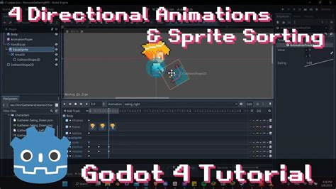 4 Directional Player Animations And Sprite Sorting In 2d Animations ~ Godot 4 Tutorial