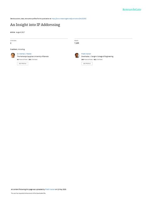 15 An Insight Into Ip Addressing Pdf Ip Address I Pv6