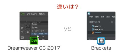 Bracketsの代わりにdreamweaver Cc 2017は使えるのか Visual Art