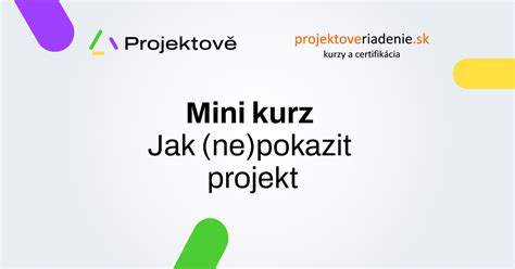 Jak Ne Pokazit Projekt
