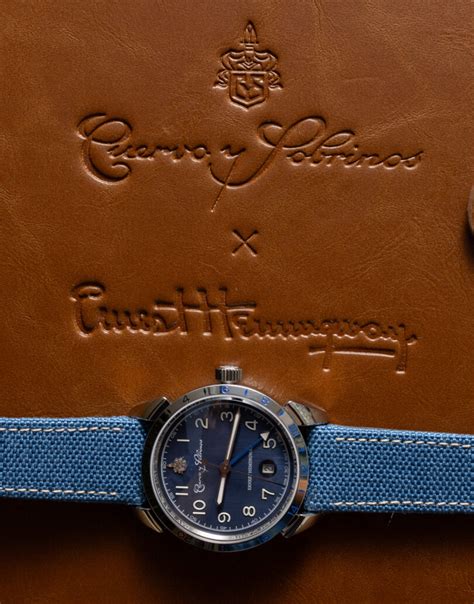Hands On Cuervo Y Sobrinos Historiador Hemingway Gmt The Fisherman Watch Ablogtowatch