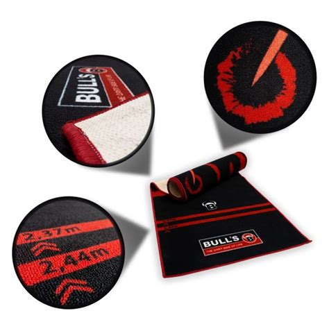 Bulls Dart Mat 140 Koberec K Terču Black Red E šipky