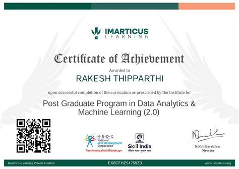 Rakesh Thipparthi On Linkedin Datascience Certification Continuouslearning Imarticuslearning