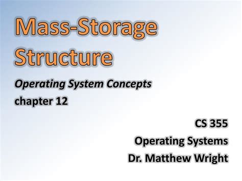 Ppt Mass Storage Structure Powerpoint Presentation Free Download
