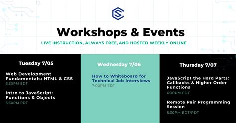 Codesmith Our Free Workshops Are The Perfect Way To Start Your Coding