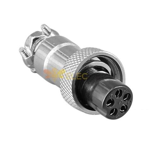 Gx12 원형 커넥터 여성 항공 플러그 5 핀 케이블 와이어 항공 커넥터