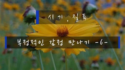 부정적인 감정 만나기 6 시기질투 Youtube