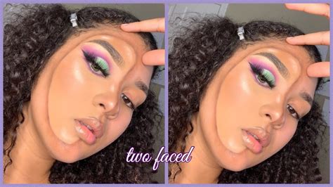 “two Faced” Easy Halloween Makeup Tutorial Youtube