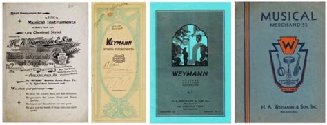 H A Weymann And Son Catalogs Leaving This World