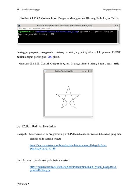 03 12 Menggambar Bintang Menggunakan Bahasa Pemrograman Python Pdf
