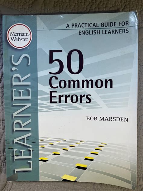 全新 50 common errors a practical guide for english learners merriam
