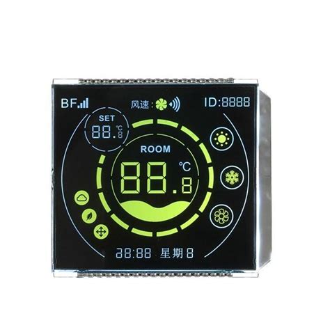 digital custom 7 segment reflective lcd for multimeter ammeter and