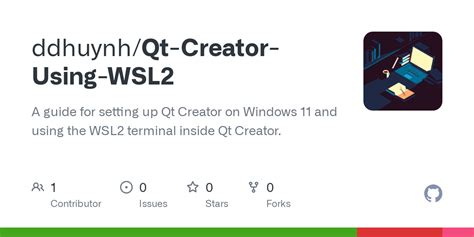 Github Ddhuynhqt Creator Using Wsl2 A Guide For Setting Up Qt