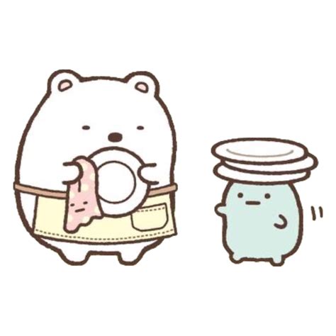 角落生物的 白熊 whatsapp stickers stickers cloud