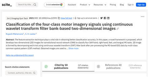 Classification Of The Four‐class Motor Imagery Signals Using Continuous