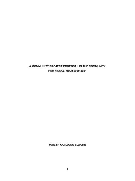 Community Project T Giving0 Pdf