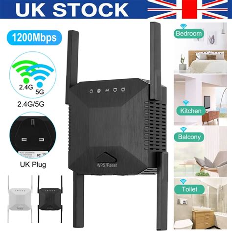 5g Wifi Range Extender Amplifier Signal Booster 1200mbps Speed Wireless